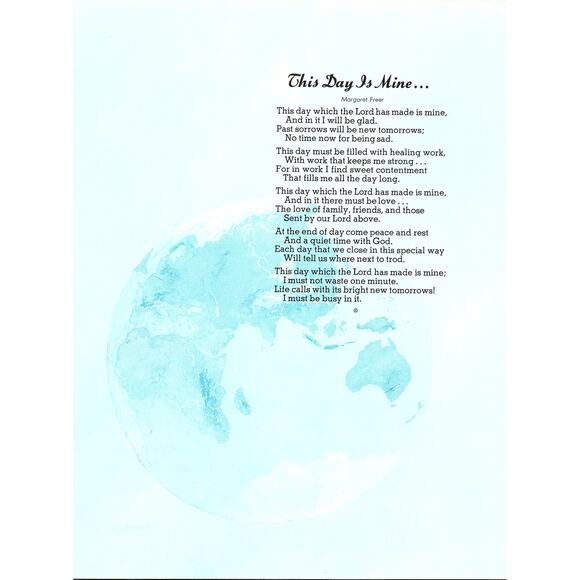 None and/or Unknown | Other | This Day Is Mine Margaret Freer 97s Poem ...